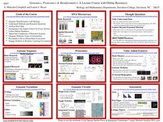 ASCBPo genomics and proteomics' ster11111111111111111.ppt