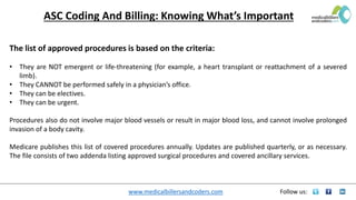 ASC Coding And Billing- Knowing What’s Important.pptx