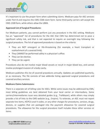 ASC CODING AND BILLING: KNOWING WHAT’S IMPORTANT | PDF | Health ...