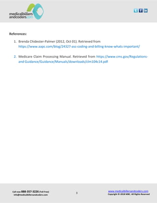 ASC CODING AND BILLING: KNOWING WHAT’S IMPORTANT | PDF | Health ...