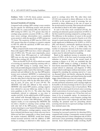 Asccp guidelines 2012 cx cancer prevention | PDF