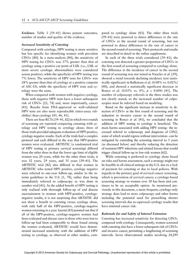 Asccp guidelines 2012 cx cancer prevention | PDF | Cancer | Diseases ...