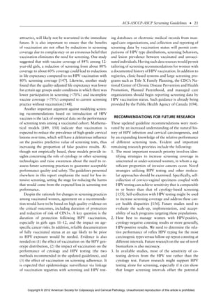 Asccp guidelines 2012 cx cancer prevention | PDF