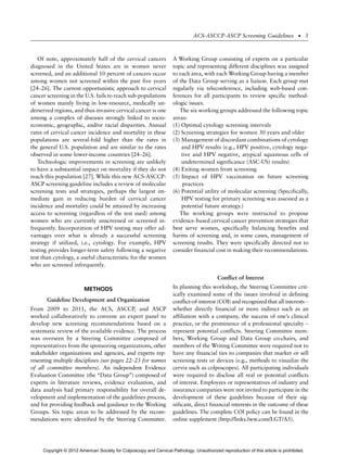 Asccp guidelines 2012 cx cancer prevention | PDF