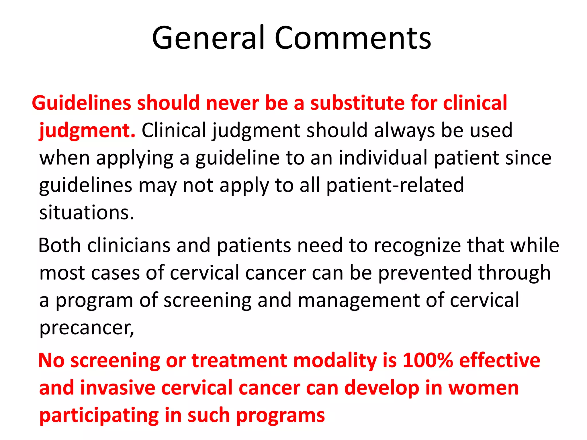 Asccp management guidelines august 2014 ppt. Dr. Sharda Jain /Dr Jyoti ...