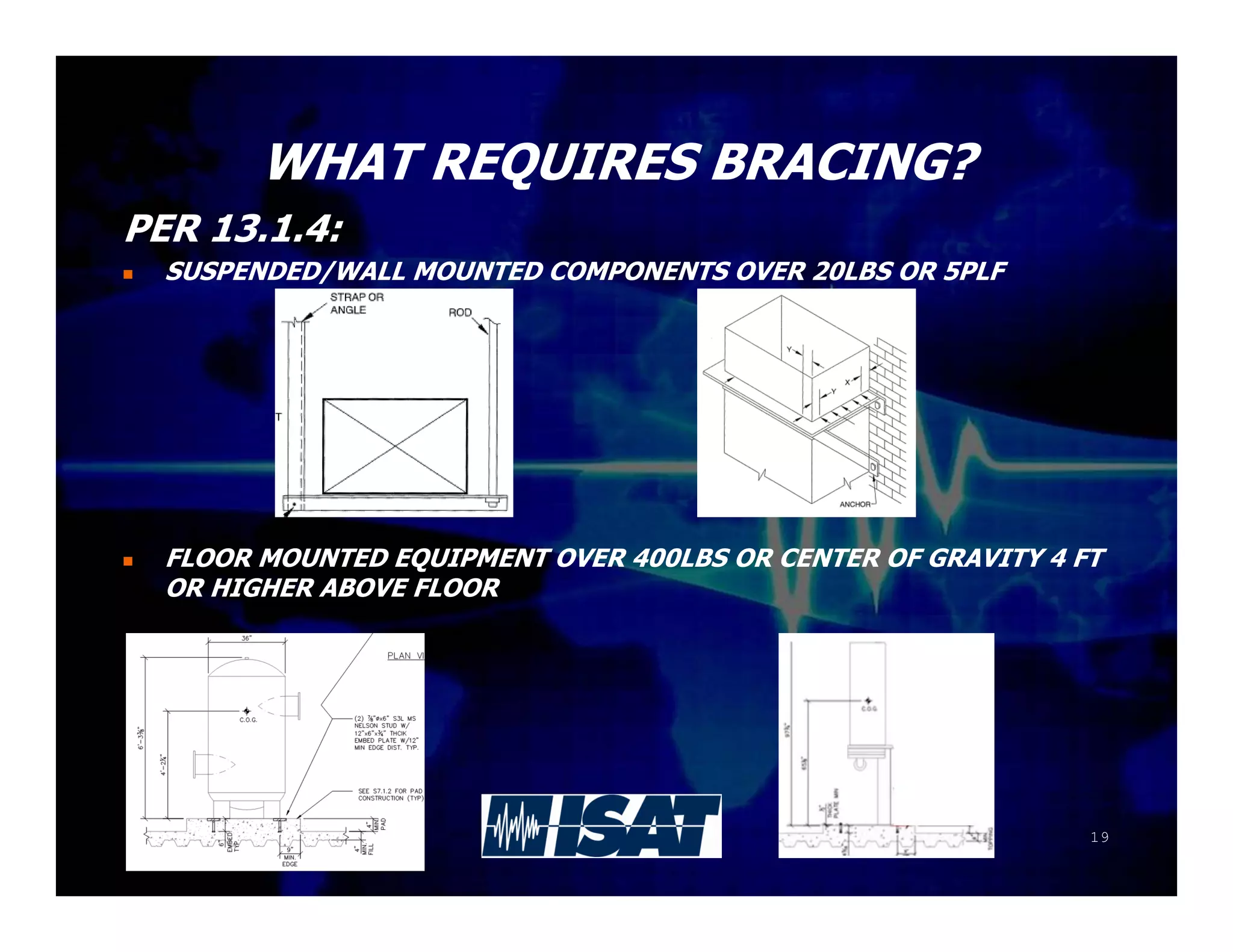 Asce 7 10 presentation on seismic bracing for mep systems | PDF