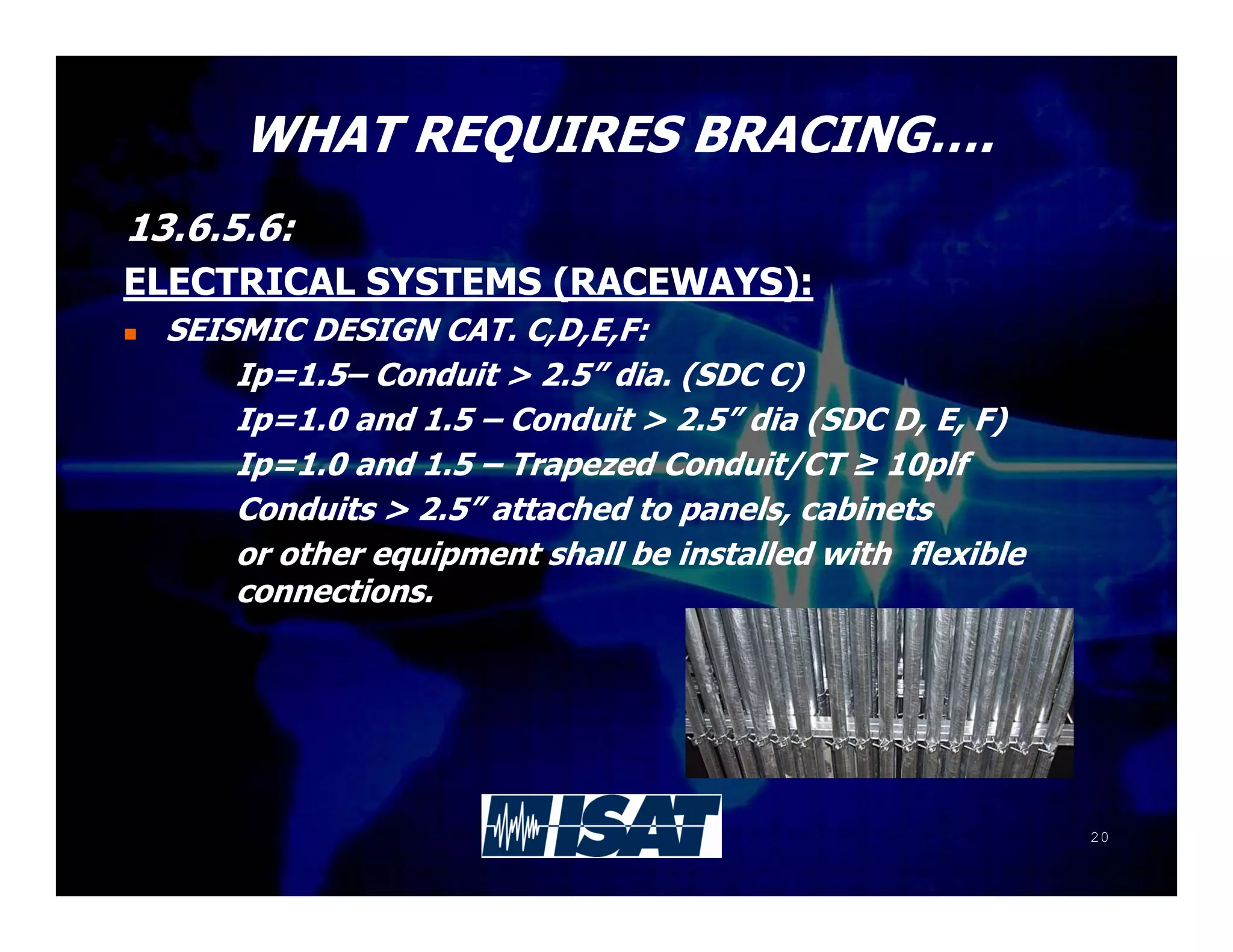 Asce 7 10 presentation on seismic bracing for mep systems | PDF