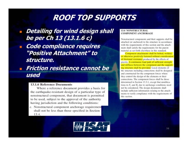 Asce 7 10 presentation on seismic bracing for mep systems | PDF