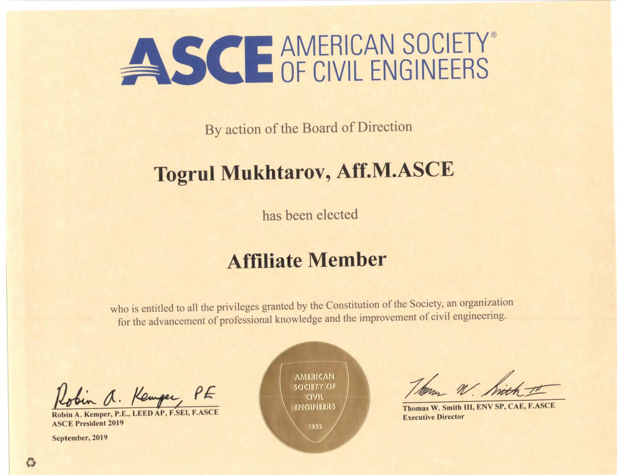 Affiliate Member ASCE | PPT