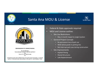 ASCE OC - EWRI: OCWD Mid-Basin Injection: Centennial Park Project | PDF