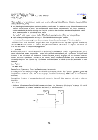 A scenario based learning of electrical circuits | PDF