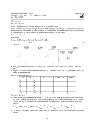 A scenario based learning of electrical circuits | PDF