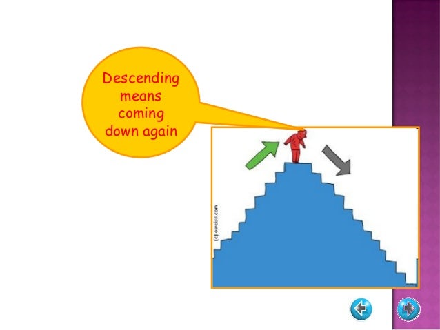 Ascending descending