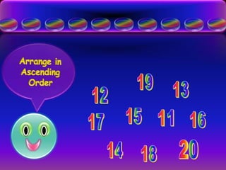 Ascending & descending numbers | PPT