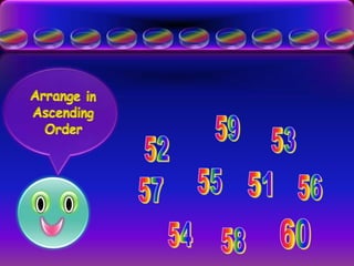 Ascending & descending numbers | PPSX