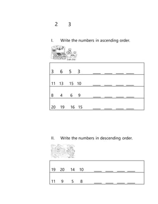 Ascending numbers | PDF