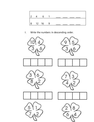 Ascending numbers | PDF