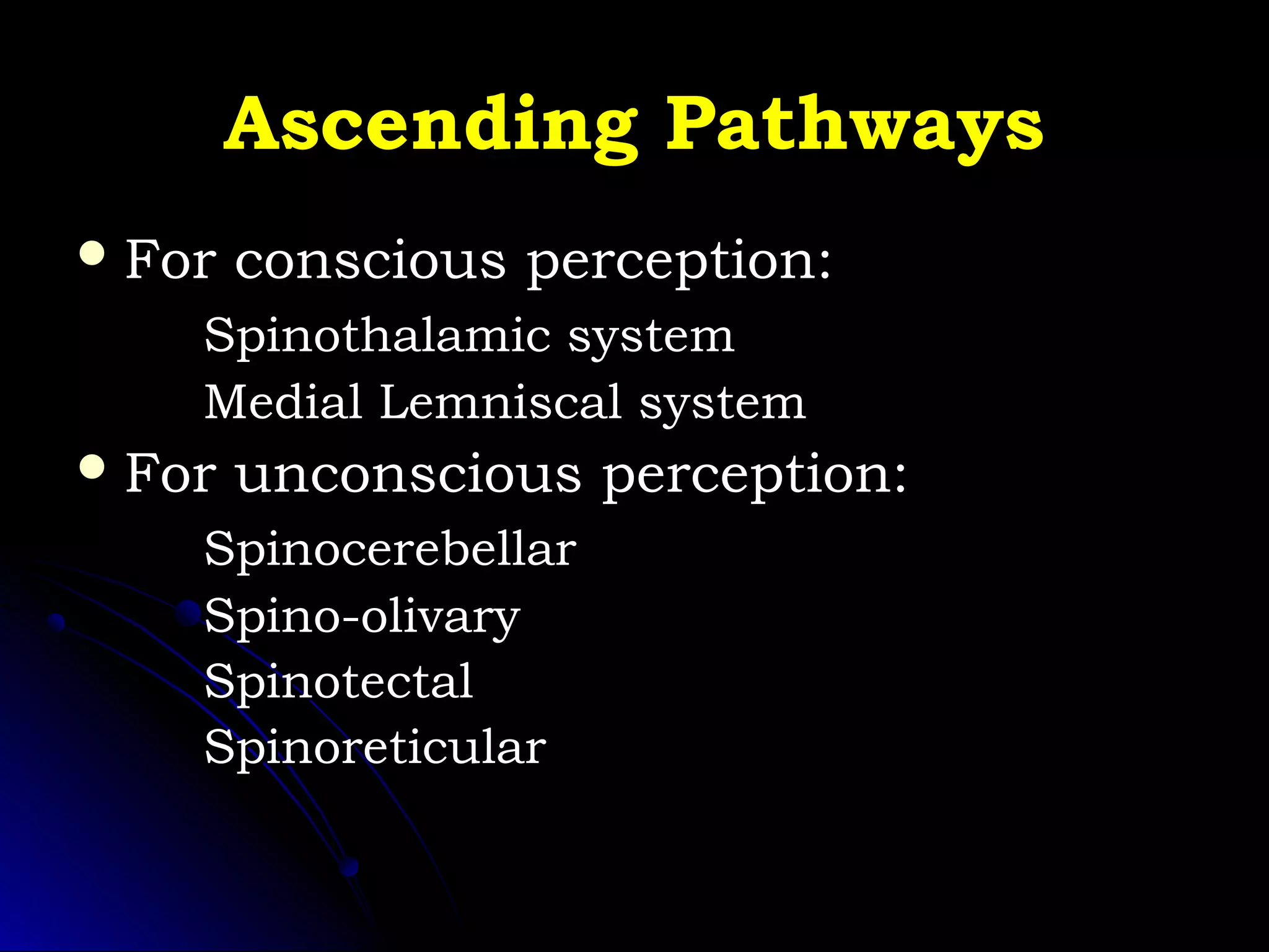 ASCENDING TRACTS | PPT