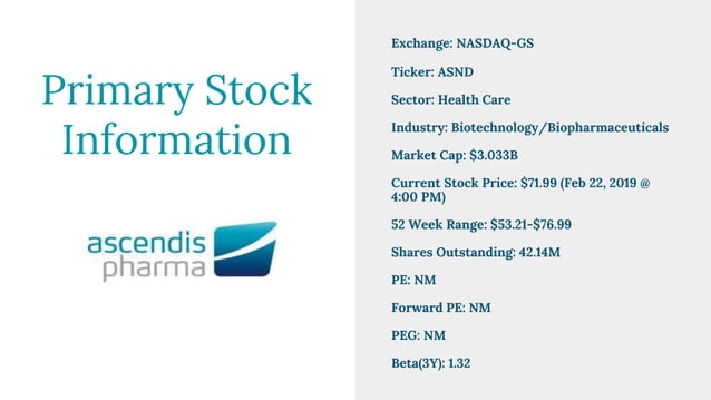Ascendis Pharma Investment Presentation | PPTX