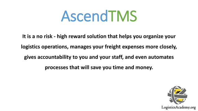 Ascend tms review – free transportation management system | PPT