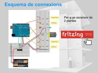 Ascensor de tres plantes programat amb Scratch for Arduino | ODP