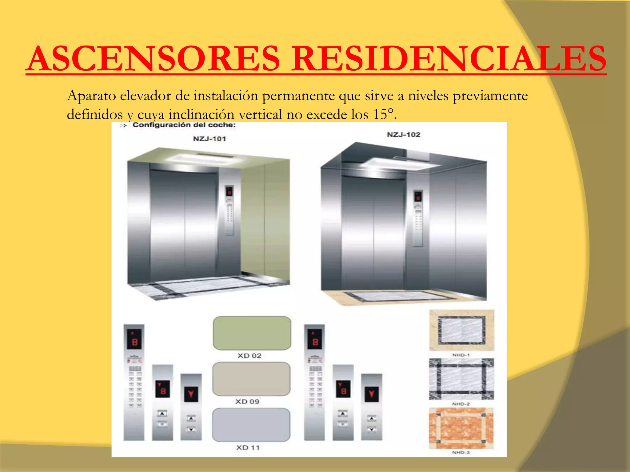 Ascensores y Escaleras Eléctricas | PPTX