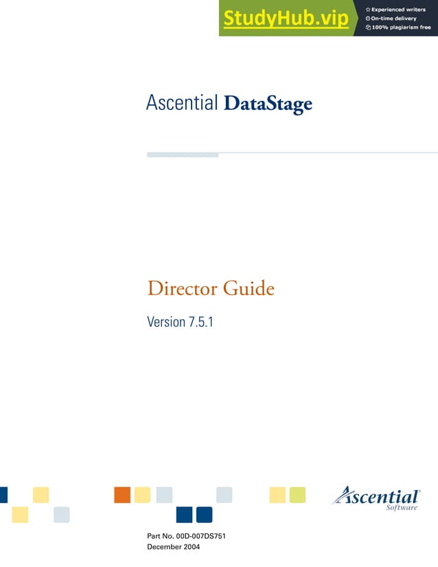 Ascential DataStage Director Guide | PDF
