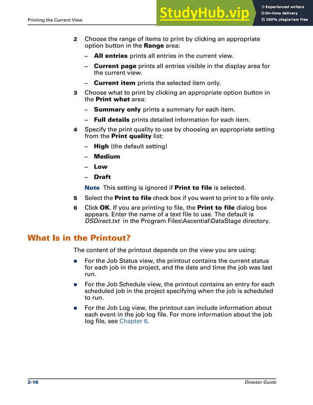 Ascential DataStage Director Guide | PDF