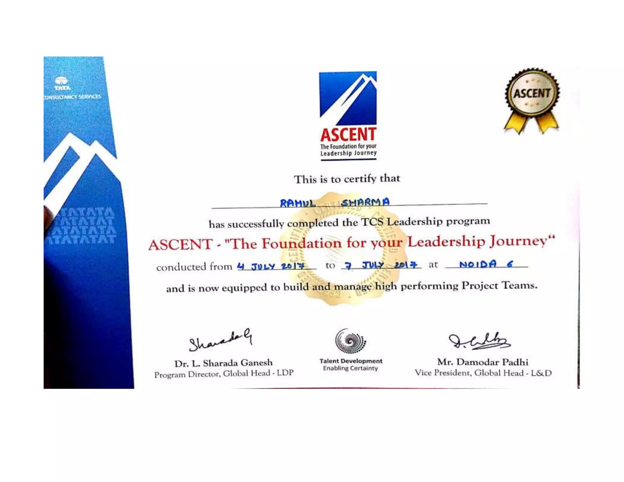 TCS' Ascent Leadership Program | DOCX