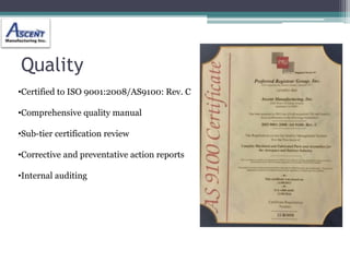 Ascent Manufacturing | PPT