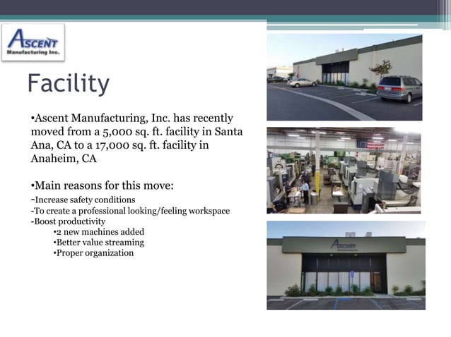 Ascent Manufacturing | PPT