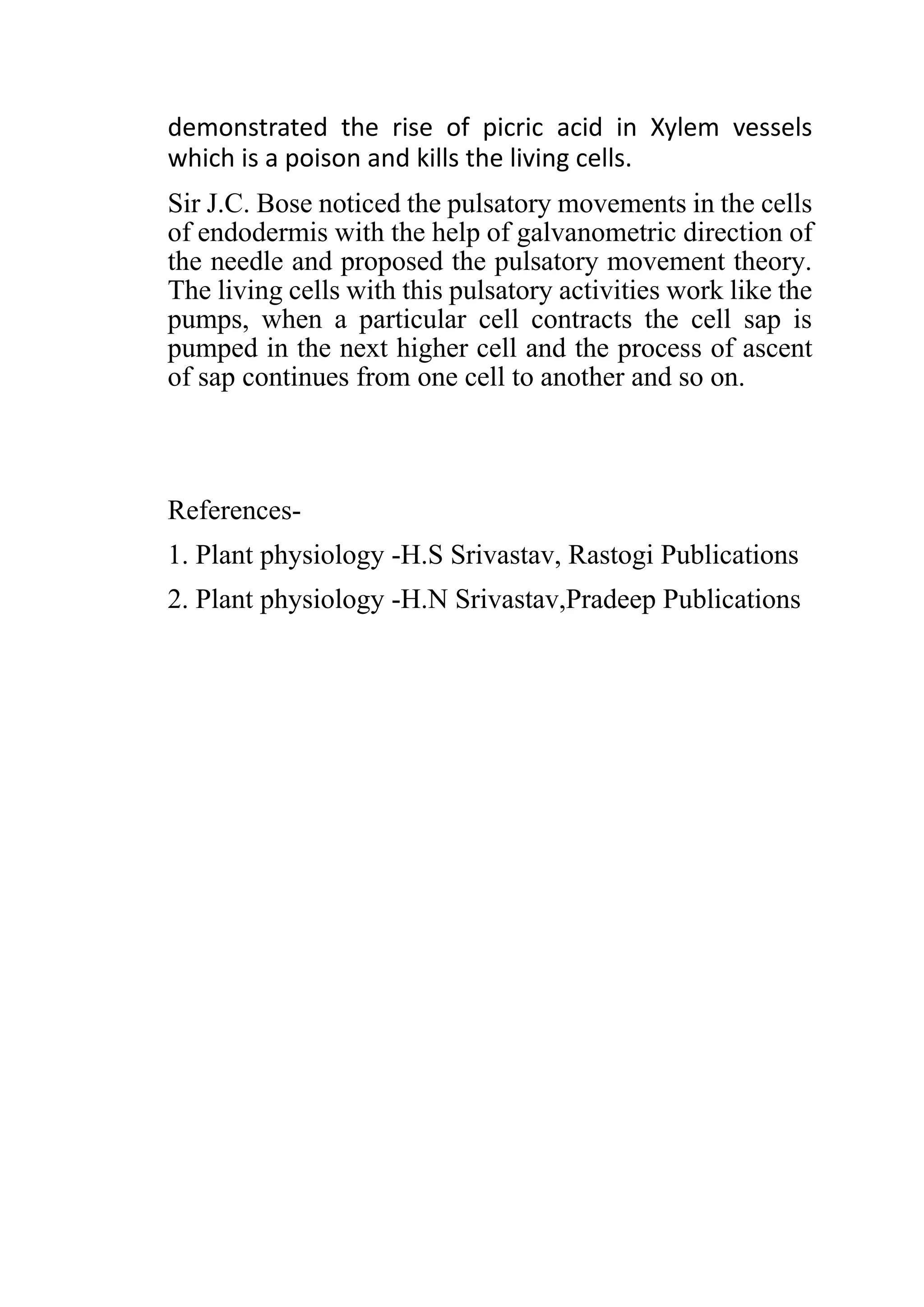Ascent of sap | PDF