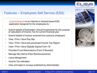 Ascent payroll sofware presentation | PPS