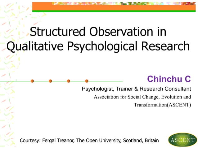 Structured observation as research_method | PDF | Science