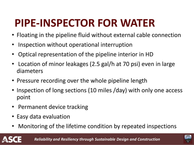 ASCE Pipelines 2017 MTA Pipe-Inspector paper presentation | PDF