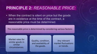 ascertainment of price UNDER SALES OF GOODS ACT | PPTX