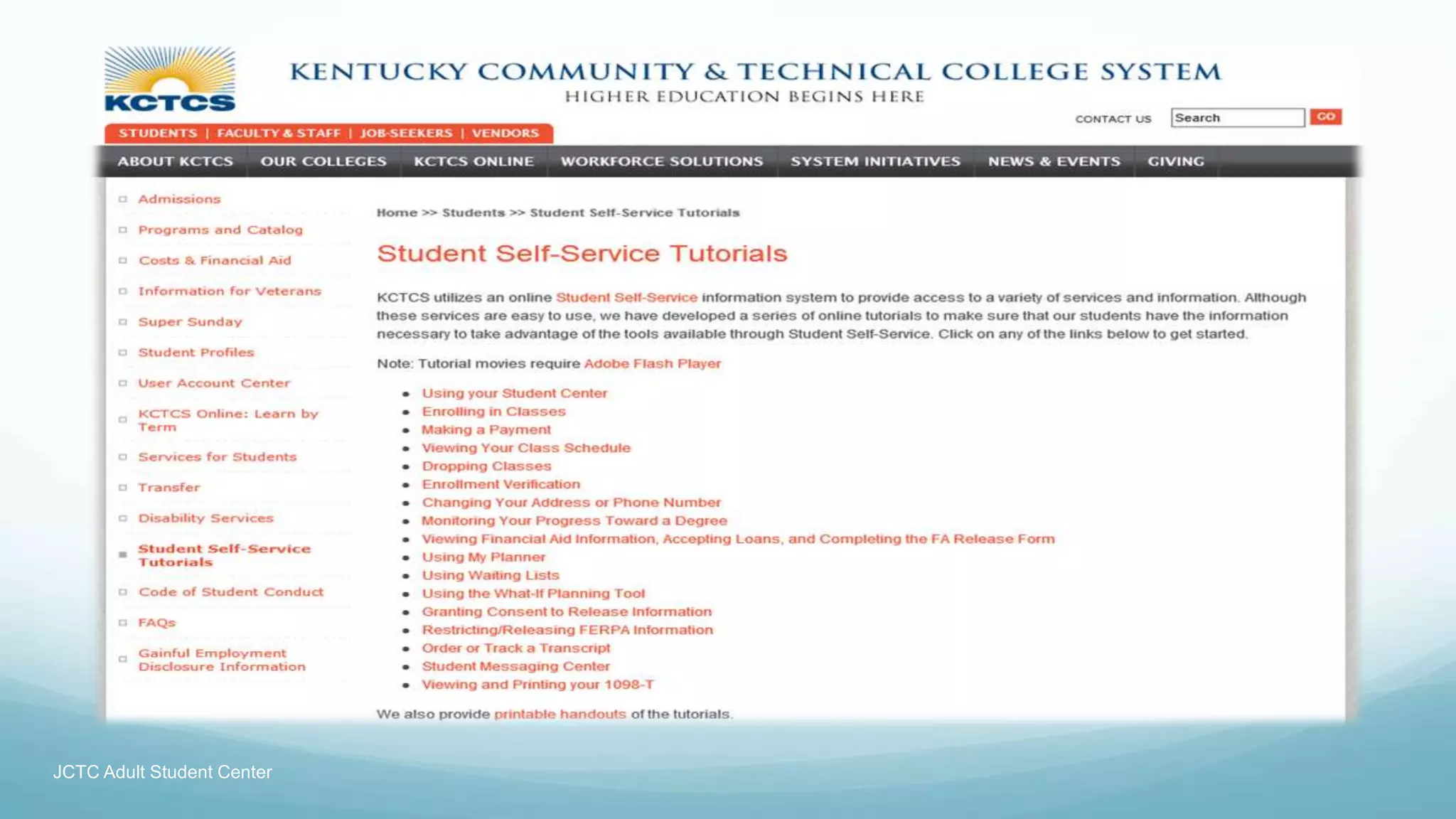 ASC FYE 105 JCTC Online PowerPoint Presentation | PPTX