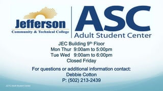 ASC FYE 105 JCTC Online PowerPoint Presentation | PPT