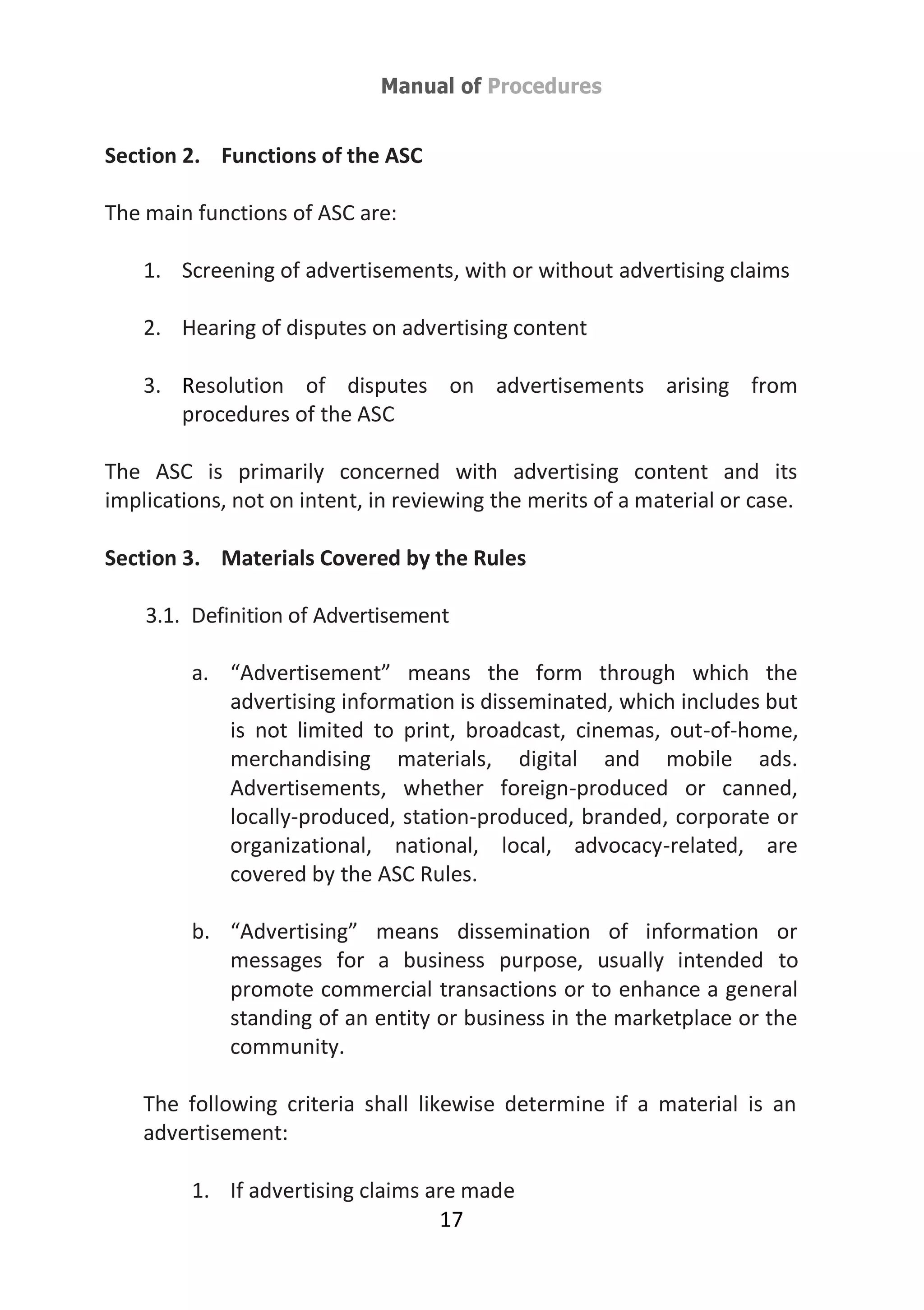 Ad Standards Council (Philippines) For Responsible Advertising ...