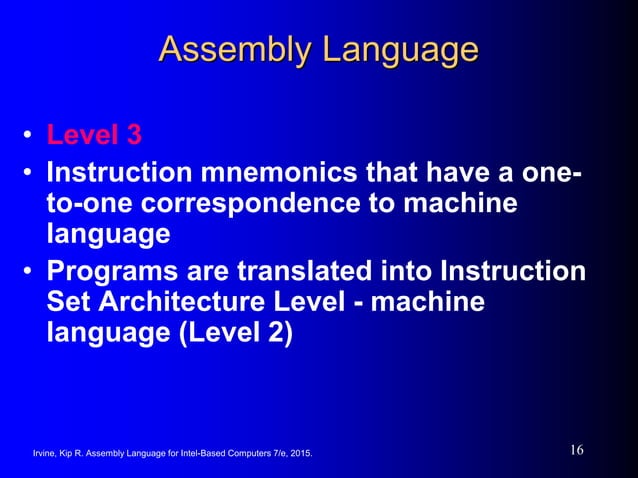 Assembly Language for x86 Processors 7th Edition Chapter 1: Basic ...