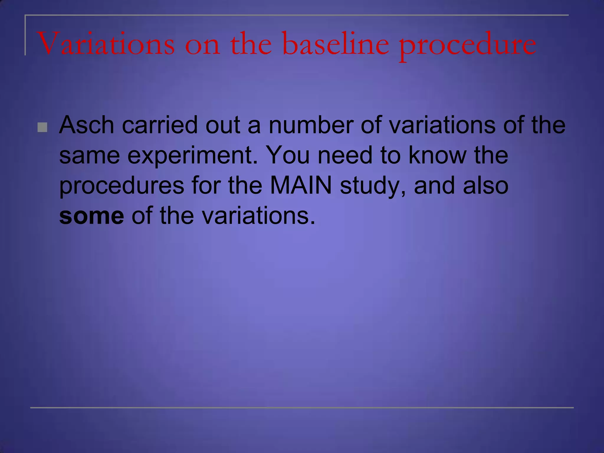 Asch Conformity Social Psychology AS | PPTX