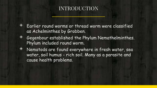 Aschelminthes | PPTX