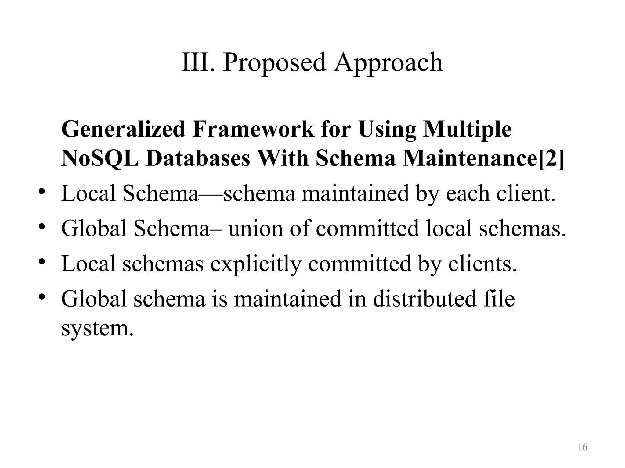 A schema generation approach for column oriented no sql data stores | PPT