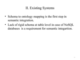 A schema generation approach for column oriented no sql data stores | PPT