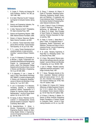 A Scholarship Model For Student Recruitment And Retention In STEM ...