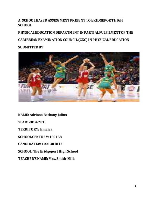 A school based assessment present to bridgeport high school