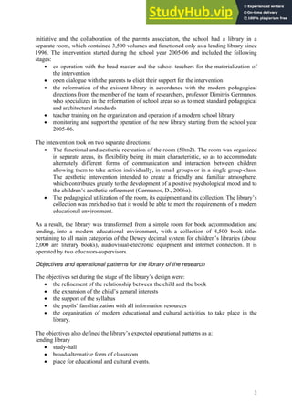 A School Creates Its Own Library A Case Study | PDF