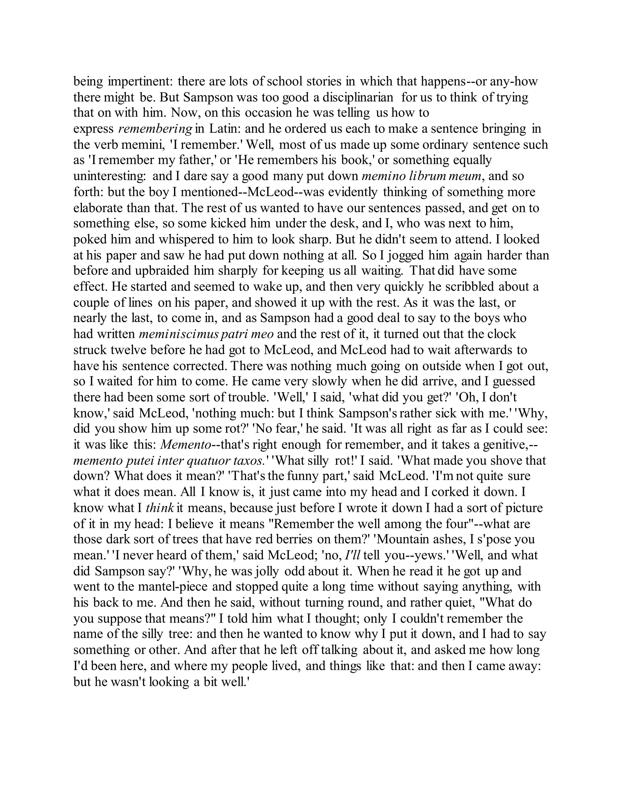 A school story | DOCX
