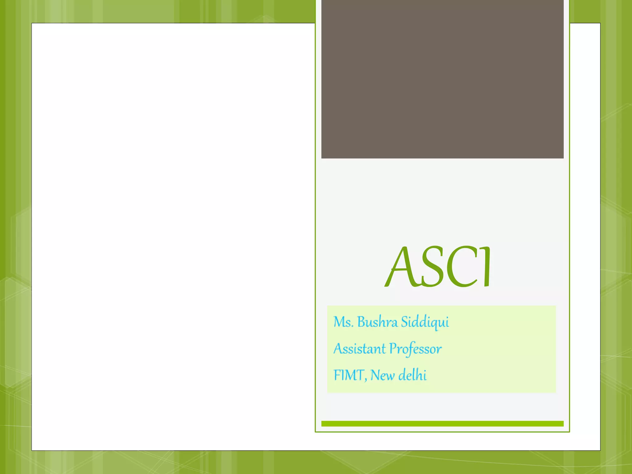 ASCI: Advertising Standard Council of India | PPTX