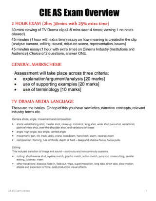 AS CIE exam overview | PDF